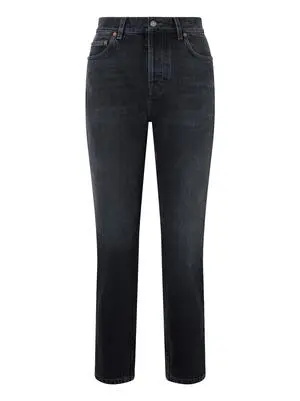 Saint Laurent High-rise Slim-leg Jeans - Black