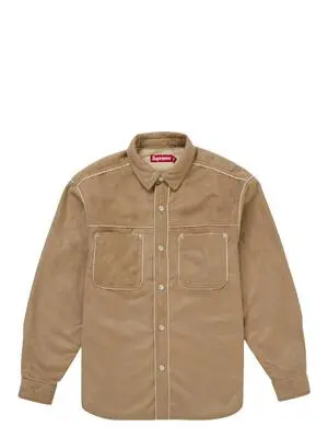 SUPREME Faux Suede Snap Shirt