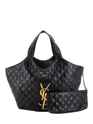 Saint Laurent Icare Maxi Tote Bag - Black
