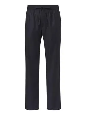 Dolce & Gabbana Virgin Wool Straight Trousers - Black