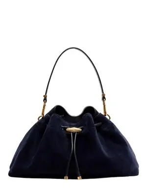 JIMMY CHOO Cinch Suede Bucket Bag