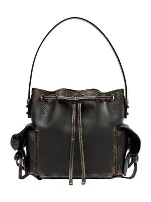 Acne Studios Leather Bucket Bag - Brown