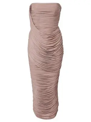 Alex Perry Draped Bustier Dress - Pink