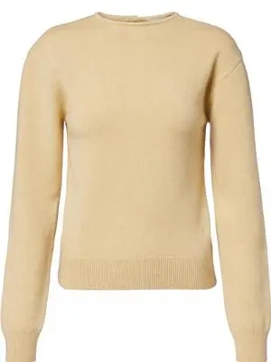LEMAIRE Wool And Cashmere Sweater - Yellow