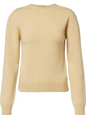 LEMAIRE Wool And Cashmere Sweater - Yellow