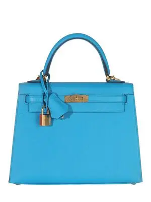 Hermès Frida Epsom Sellier Kelly 25 Ghw - Blue