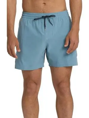 BILLABONG Panel Layback Swim Trunks - Blue Fog