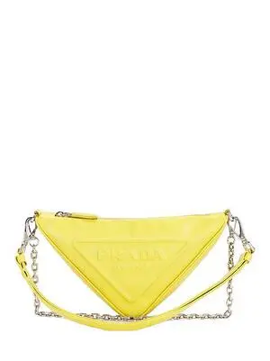 FWRD RENEW Prada Mini Triangle Shoulder Bag - Yellow