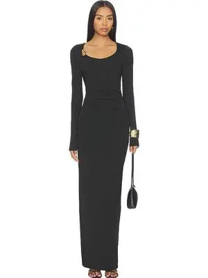 SNDYS Ashley Scoop Neck Maxi Dress - Black