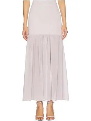 Astr The Label Aloyse Pleated Jersey Skirt - Dusty Lavender