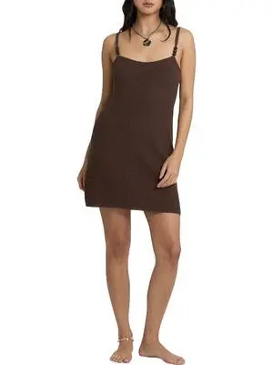 BILLABONG Knit Mini Dress - Teak