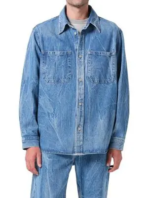 AGOLDE Craven Denim Button-up Shirt Twist Md Ind C