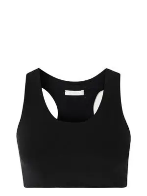 ERES Marie-josé Cutout Embroidered Stretch-jersey Sports Bra - Black