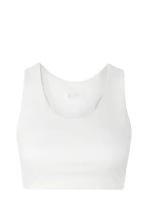 ERES Marie-josé Cutout Embroidered Stretch-jersey Sports Bra - White