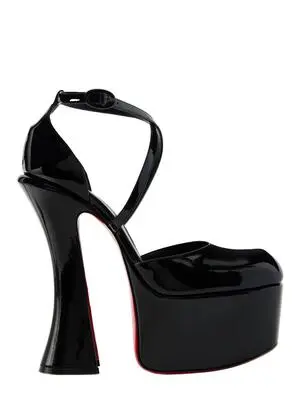CHRISTIAN LOUBOUTIN Aquadorcet 160 Patent-leather Platform Pumps - Black