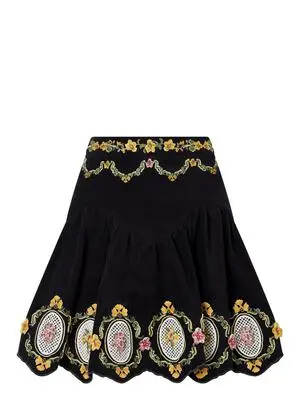 Agua Bendita Asai Cordillera Mini Skirt - Black