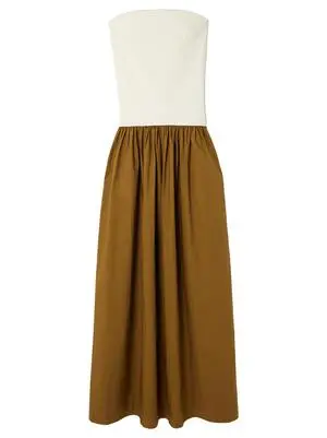 ESSE STUDIOS Duo Strapless Maxi Dress - Neutrals