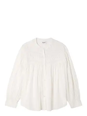MARANT ETOILE Plalia Pintucked Shirt - White