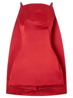 GIVENCHY Cape-Effect Silk-Satin Mini Dress