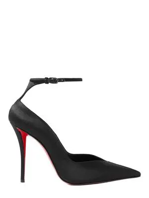 CHRISTIAN LOUBOUTIN Erozee 100 Satin Pumps - Black