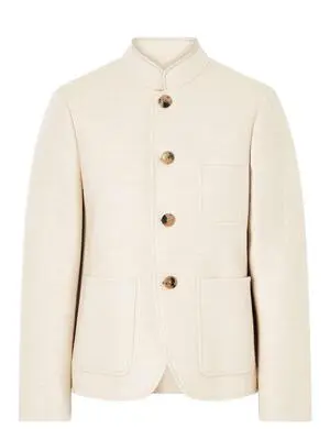 Loro Piana Spagna Mini Cashmere Jacket Beige