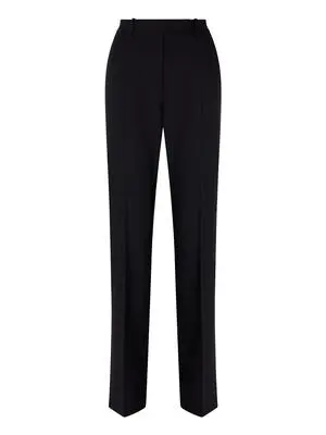 TOM FORD Grain De Poudre Wool Straight-leg Pants - Black