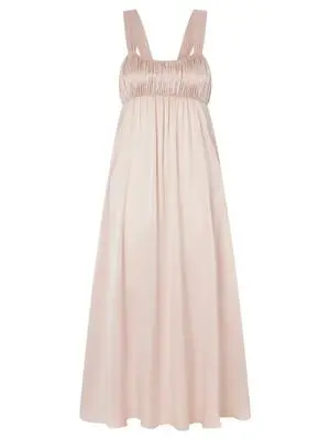 Chloé Silk-satin Maxi Dress - Pink
