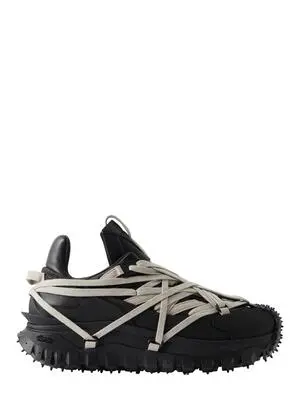 Rick Owens Moncler + Trailgrip Megalace Sneakers - Black