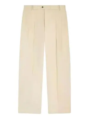 Kenzo Tailored Pleated Trousers - Neutrals