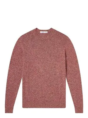 Inis Meáin Linen And Cotton-blend Sweater - Brown
