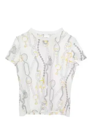 Hermès 2020s Printed T-shirt - White