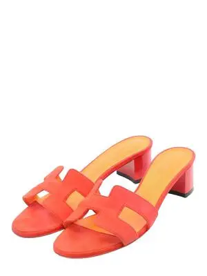 Hermès 2000s Oasis H-motif Sandals - Orange