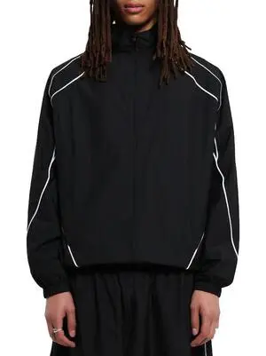 JADED LONDON Regular Fit Ripstop Track Jacket - Black