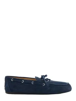 Miu Miu Suede Boat Shoes - Blue