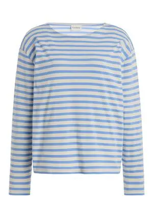 Closed Basic Cotton-Modal T-Shirt Blue