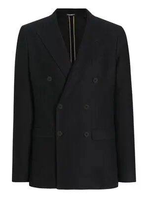 Dolce & Gabbana Double-breasted Taormina Jersey Jacket - Black