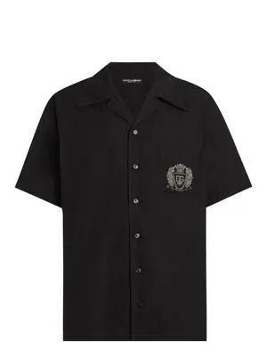 Dolce & Gabbana Hawaii Cotton Shirt - Black