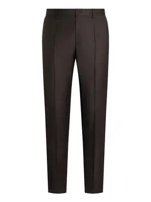 Dolce & Gabbana Virgin Wool Trousers - Brown
