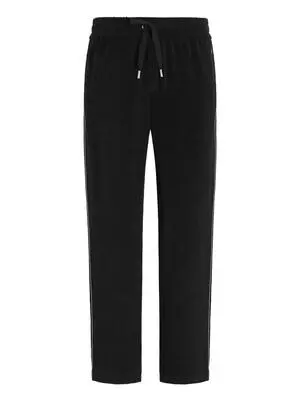 Dolce & Gabbana Cotton Terry Trousers - Black