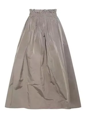 Herno Taffeta A-line Skirt - Neutrals