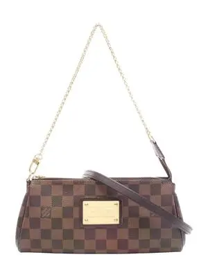 LOUIS VUITTON 2010 Damier Ebene Eva Satchel - Brown