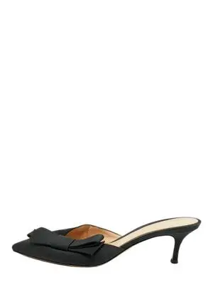 GIANVITO ROSSI Kyoto Bow Mules - Black