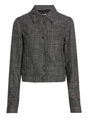 Gabriela Hearst Thereza Wool And Silk-blend Tweed Jacket - Black