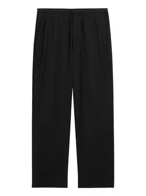 LE17SEPTEMBRE Tapered Wool-blend Twill Pants - Black