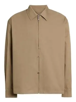LE17SEPTEMBRE Cottonblend Twill Overshirt - Sand