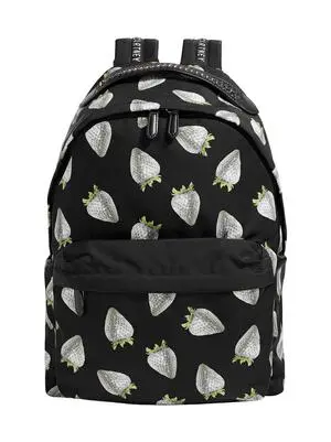 Stella McCartney Printed Twill Backpack - Black