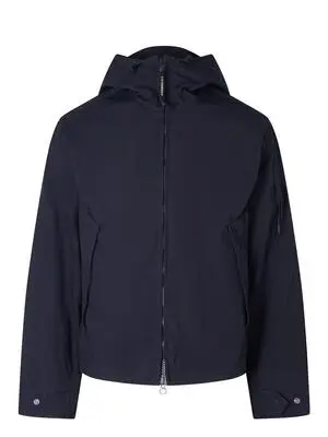C.P. COMPANY Twill Hooded Jacket - Blue