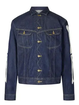 Kapital Embroidered Denim Trucker Jacket - Blue