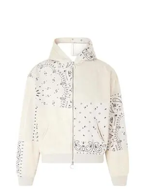 Kapital Paneled Bandana-print Hoodie - Neutrals