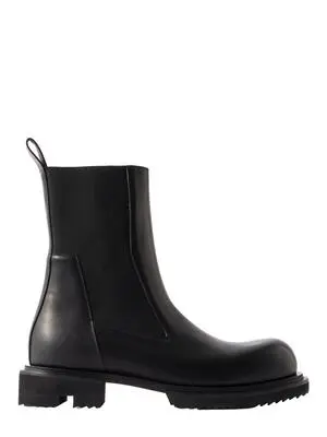 Rick Owens Beatle Gabe Leather Chelsea Boots - Black